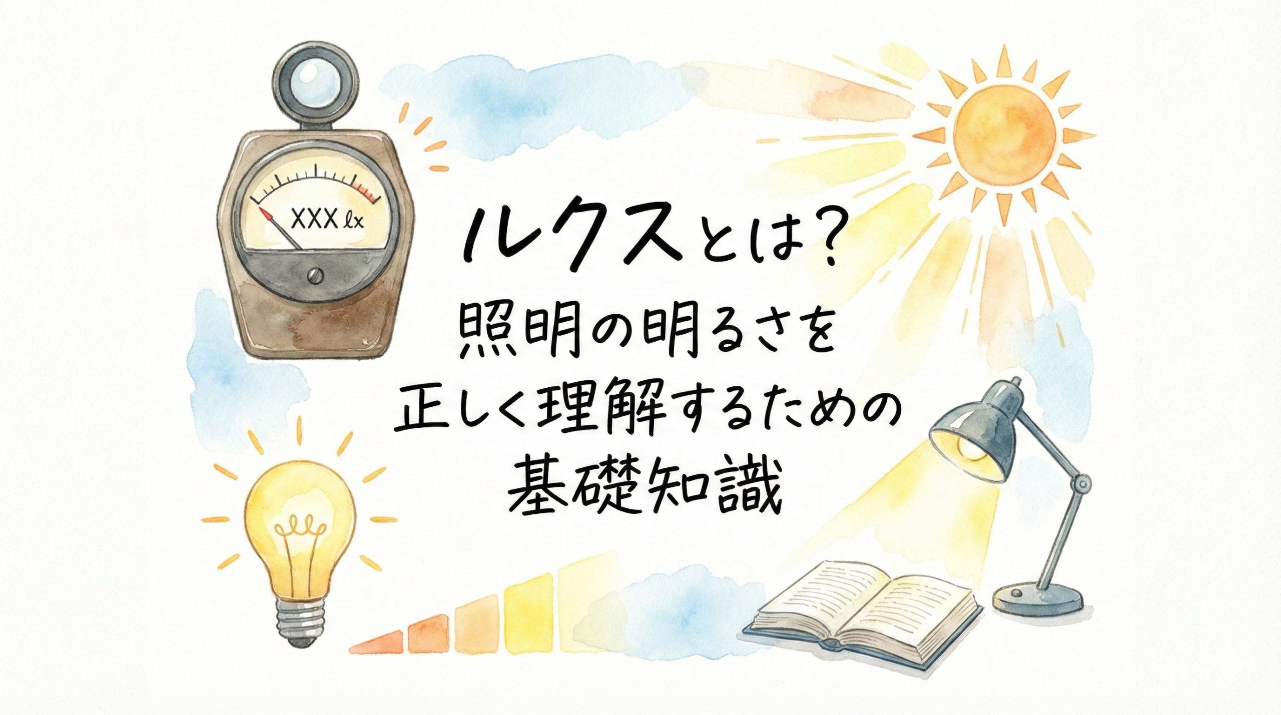 ルクスとは？照明の明るさを正しく理解するための基礎知識 | えりのなんでも便り